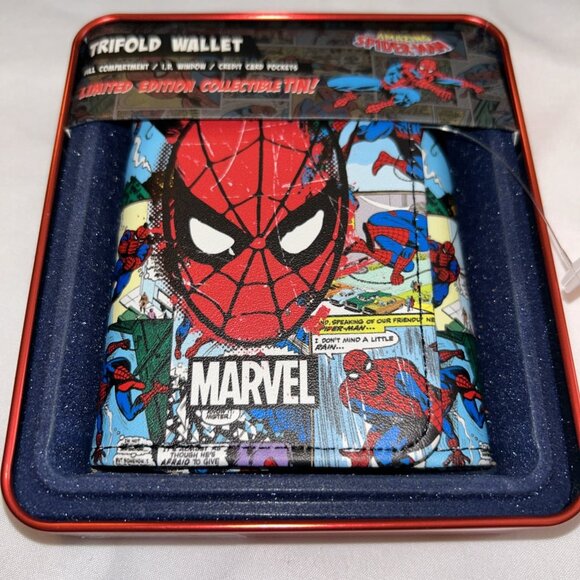 Marvel | Other | Spiderman Marvel Amazing Spiderman Trifold Wallet ...